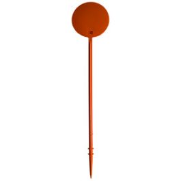 Jalon orange pour délimiter les passages d’engrais