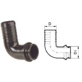 Tubulure Coudée (jt) ø 35 pour écrou 1"1/2 pour pulvérisateur agricole